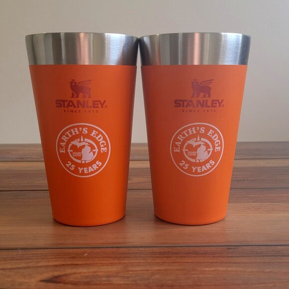 Stanley | Dining | Stanley Adventure Series Beer Pint 6oz Signal Orange ...